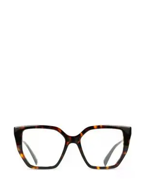 Liu Jo Tortoiseshell-pattern Geometric-frame Glasses - Brown