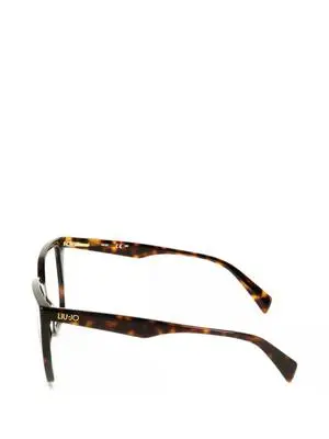 Liu Jo Tortoiseshell-pattern Geometric-frame Glasses