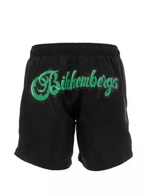BIKKEMBERGS Logo-print Drawstring Swim Shorts