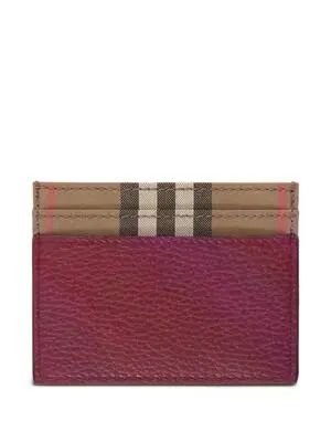 Burberry Vintage Check Grained Leather Cardholder