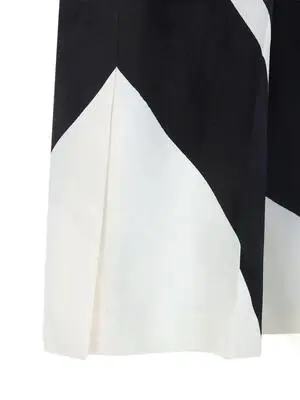 Alberta Ferretti Colour-block Twill Trousers