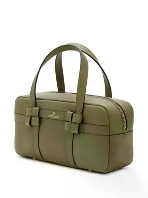 LA PORTEGNA Bibi Knotted Leather Tote Bag