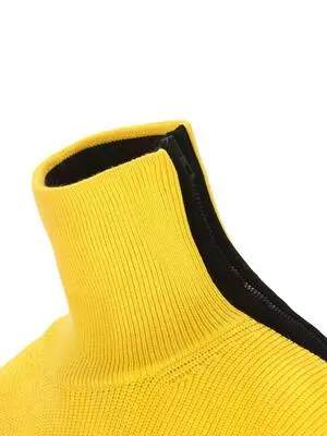 Loewe Asymmetrical Zip-up Sweater - Yellow