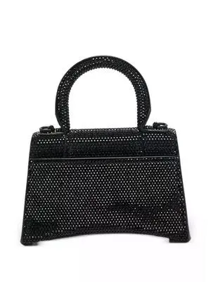 Balenciaga Xs Hourglass Crystal-embellished Tote Bag