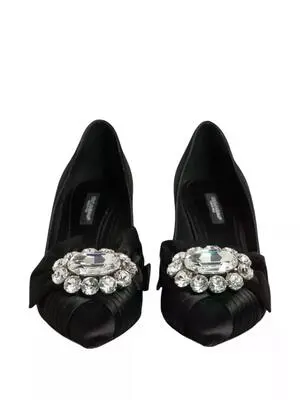 Dolce & Gabbana Bow Crystal-embellished Pumps