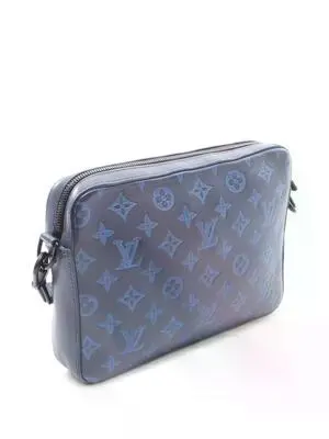 LOUIS VUITTON 2000s Duo Monogram Shadow Messenger Bag