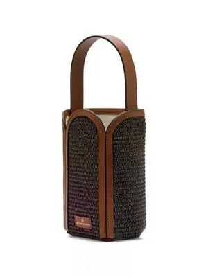 LA PORTEGNA Mini Barbara Woven Bucket Bag
