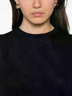 Eleventy Metallic-thread Crew-neck Sweater