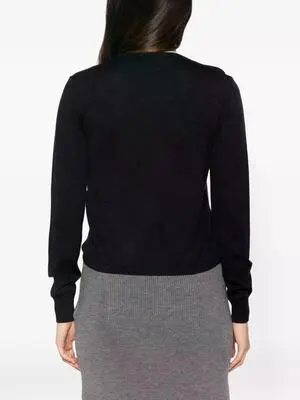 Eleventy Metallic-thread Crew-neck Sweater