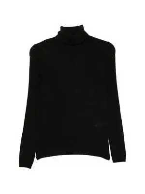 Eleventy Roll-neck Cashmere Sweater - Black