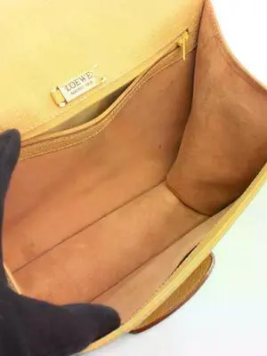 Loewe 2000s Barcelona Leather Tote Bag
