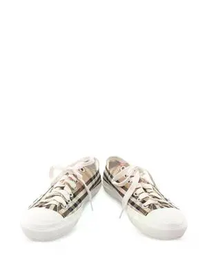Burberry 2000s Nova Check Sneakers - White