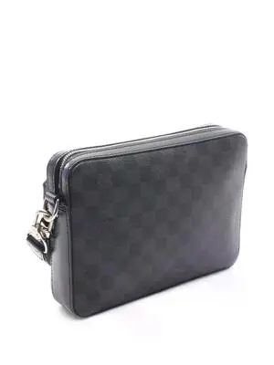 LOUIS VUITTON 2010s Trio Messenger Damier Graphite Shoulder Bag