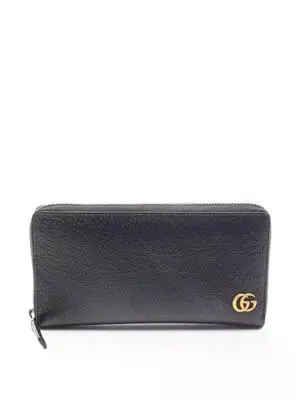 Gucci 2010s Gg Marmont Leather Wallet - Black