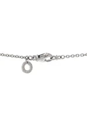 BVLGARI Allegra Round Pendant 18k White Gold With Multicolor Gemstones Necklace - Silver
