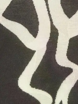 Alexander McQueen Bow-intarsia V-neck Sweater