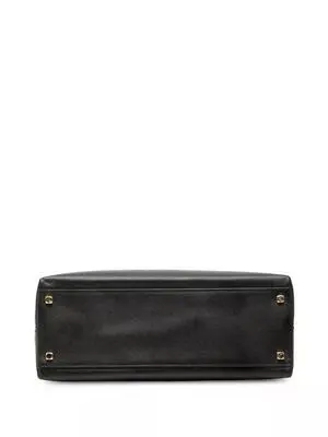 FERRAGAMO 2000-2026 Leather Gancini Iconic Top Handle Bag Satchel