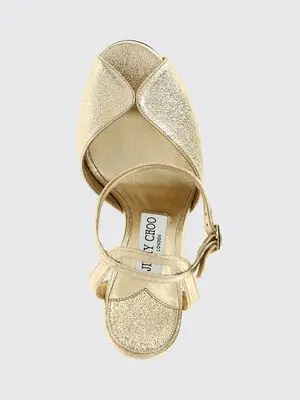 JIMMY CHOO Sacora Laminated Leather Sandals With A Stiletto Heel