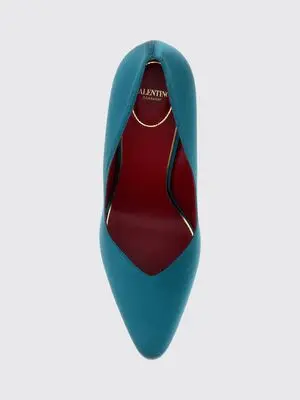 Valentino Garavani Satin Pointed-toe Stiletto Pumps With High Heel - Teal