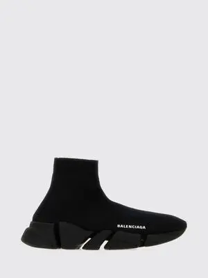 Balenciaga Speed 2.0 Stretch-knit Sock Sneakers With Logo - Black