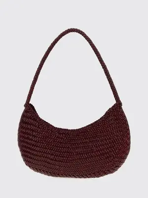 Dragon Diffusion Nova Luna Woven Buffalo Leather Shoulder Bag - Burgundy