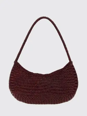 Dragon Diffusion Nova Luna Woven Buffalo Leather Shoulder Bag - Burgundy