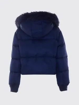 Pinko Quilted Camouflage Print Cropped Bomber Jacket With Shearling Hood