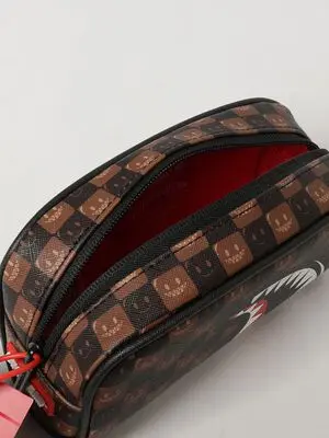 SPRAYGROUND Pvc Travel Toiletry Case With Monogram Check Pattern