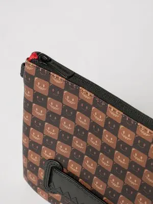 SPRAYGROUND Pvc Document Holder With Check Pattern And Shoulder Strap
