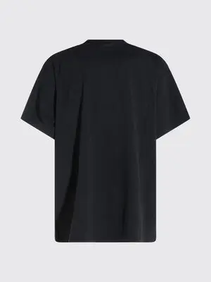 Balenciaga Slogan Print Cotton T-shirt With Dropped Shoulders