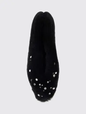 JIMMY CHOO Margot Embellished Lambskin Ballet Flats With Pearls And Crystals