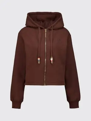 Casablanca Cotton And Cashmere Blend Zip-up Hoodie