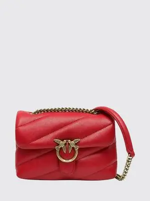 Pinko Classic Love Bag Puff Quilted Leather Crossbody Bag With Love Birds Logo