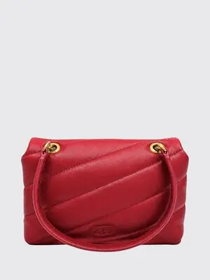 Pinko Classic Love Bag Puff Quilted Leather Crossbody Bag With Love Birds Logo