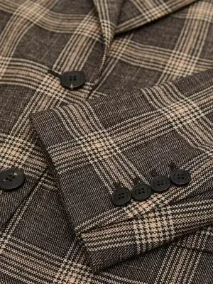 REISS Sandor Tall Wool Relaxed Single-breasted Blazer - Brown