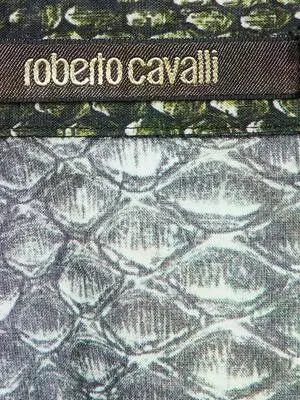 Roberto Cavalli Snakeskin-print Slim-fit Shirt