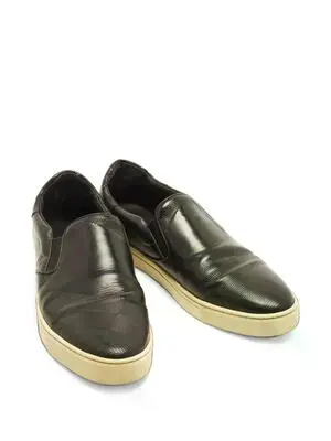 Burberry Embossed-check Slip-on Sneakers