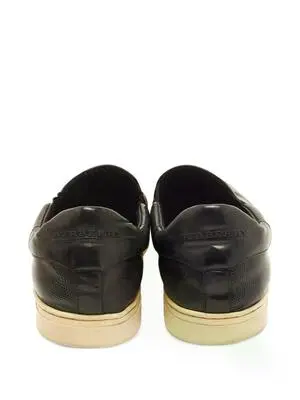 Burberry Embossed-check Slip-on Sneakers - Black