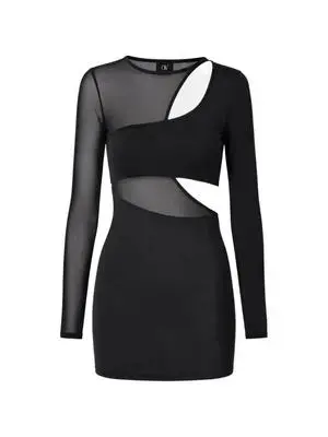 OW Kari Mesh Cut-out Mini Dress
