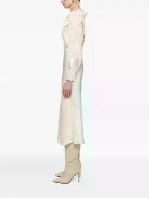 NISSA Satin Viscose Midi Dress