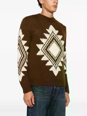 Moncler Geometric-intarsia Wool Sweater