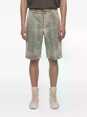Rick Owens Washed-effect Knee-length Shorts