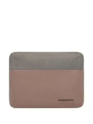 PIQUADRO Logo-plaque Clutch Bag - Brown