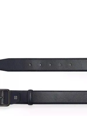 PIQUADRO Grained Leather Belt