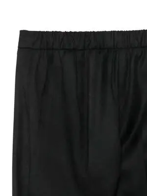 Marina Rinaldi Elasticated-waistband Pressed-crease Trousers