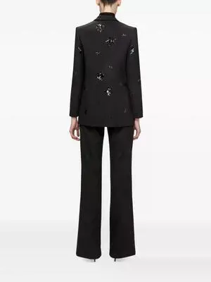 NISSA Striped Straight-leg Trousers