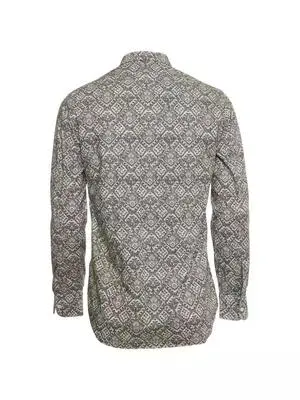 Alexander McQueen Geometric-print Poplin Shirt