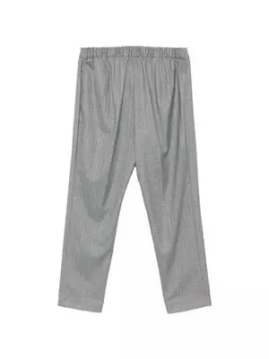 Marina Rinaldi Herringbone-pattern Elasticated Trousers