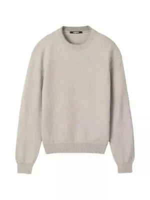 Jacquemus Crew-neck Ribbed-trim Sweater - Neutrals