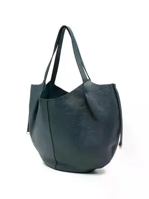 THE BRIDGE Grained-leather Tote Bag